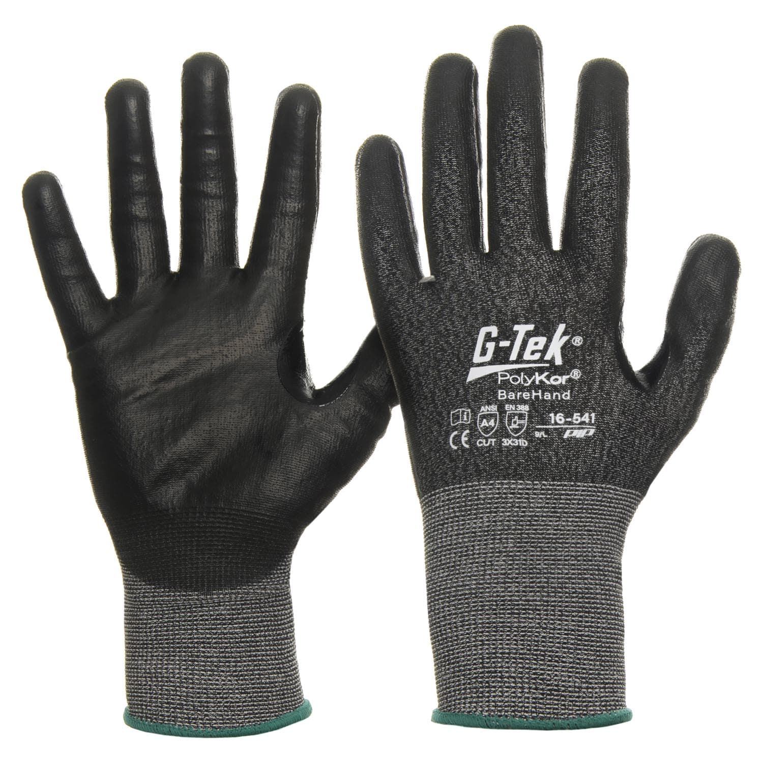 G-Tek® PolyKor® Seamless Knit PolyKor® Blended Glove with Polyurethane ...